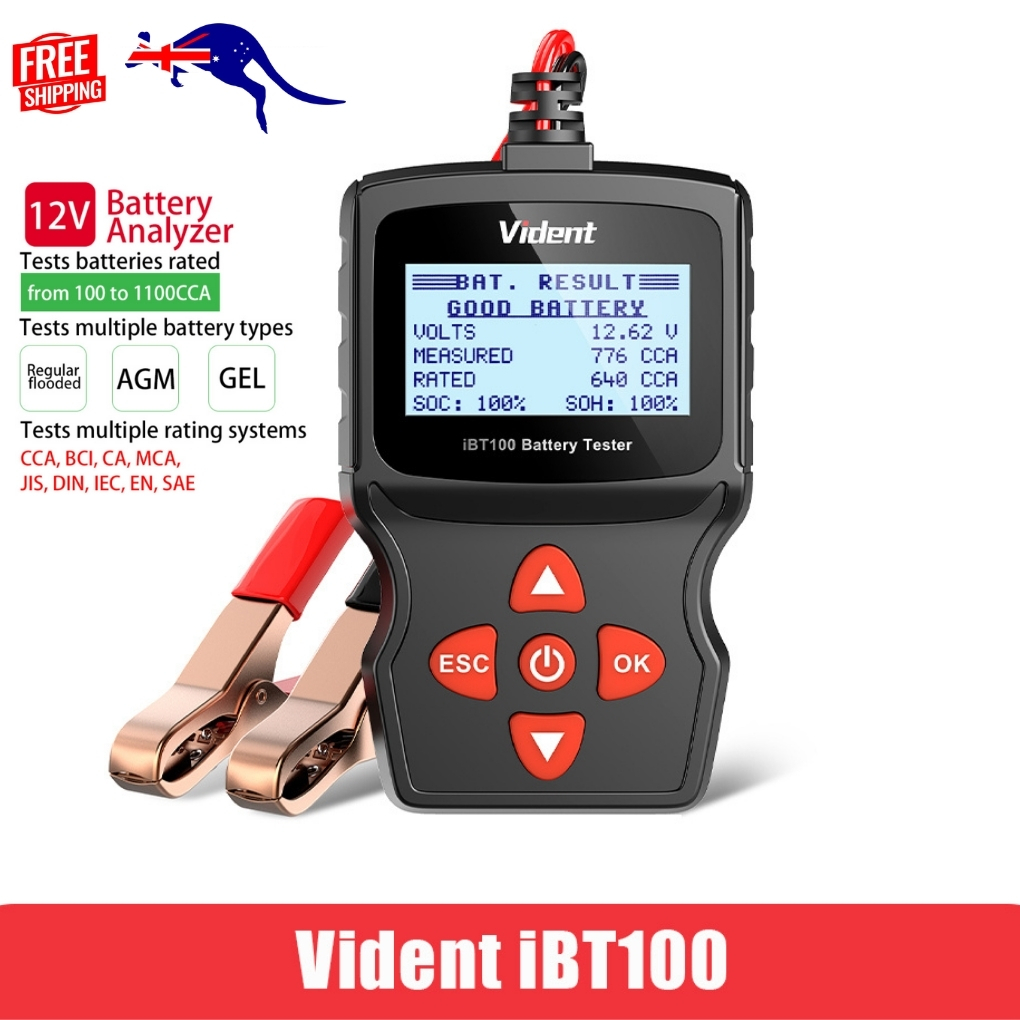 Vident iBT100 Car Battery Analyser 12V Voltage Tester
